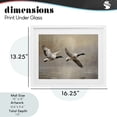 Stupell Industries Mallard Ducks over Pond White Framed Print Under ...