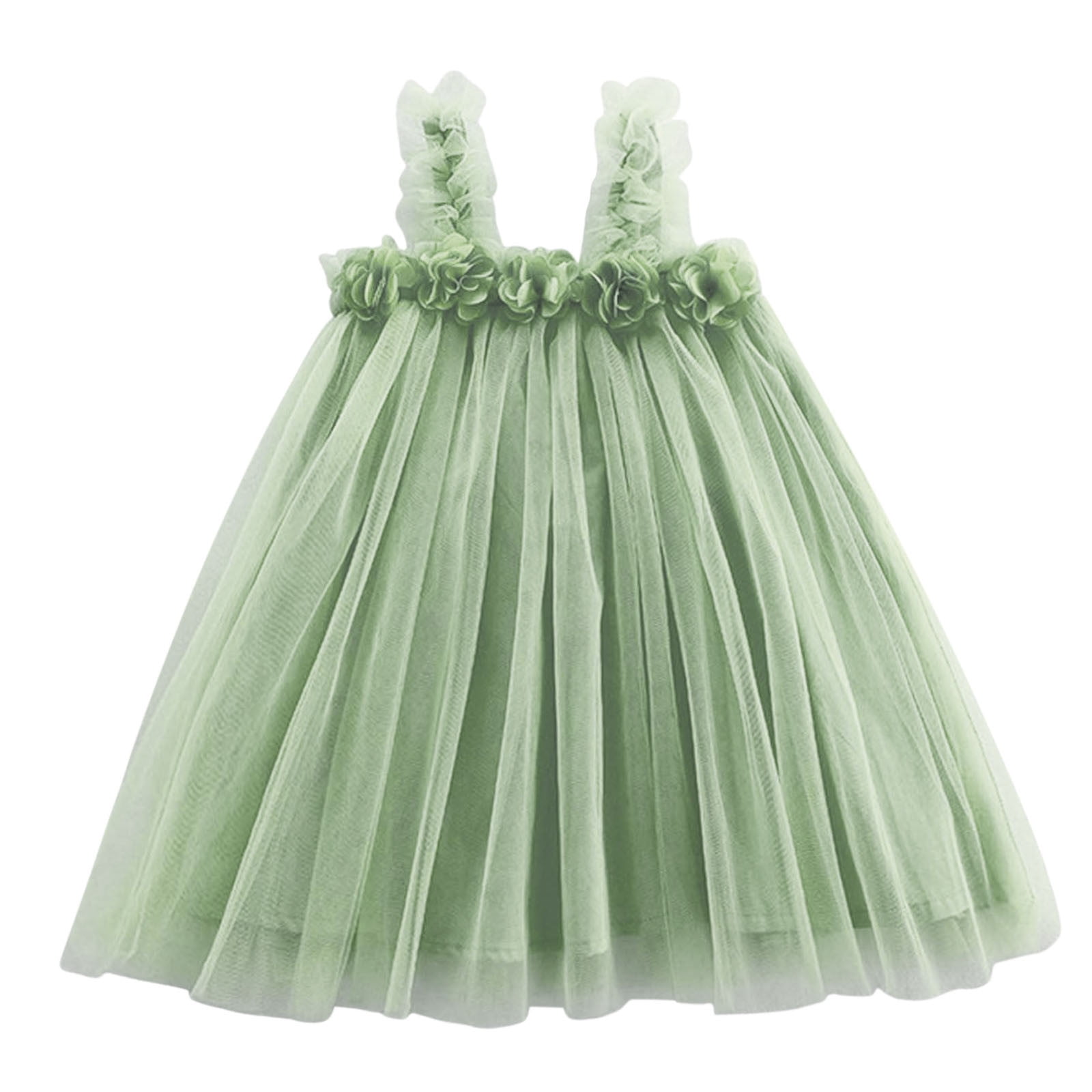 Click here for Trolimons Toddler Girls Dresses Sleeveless Mesh Fl... prices