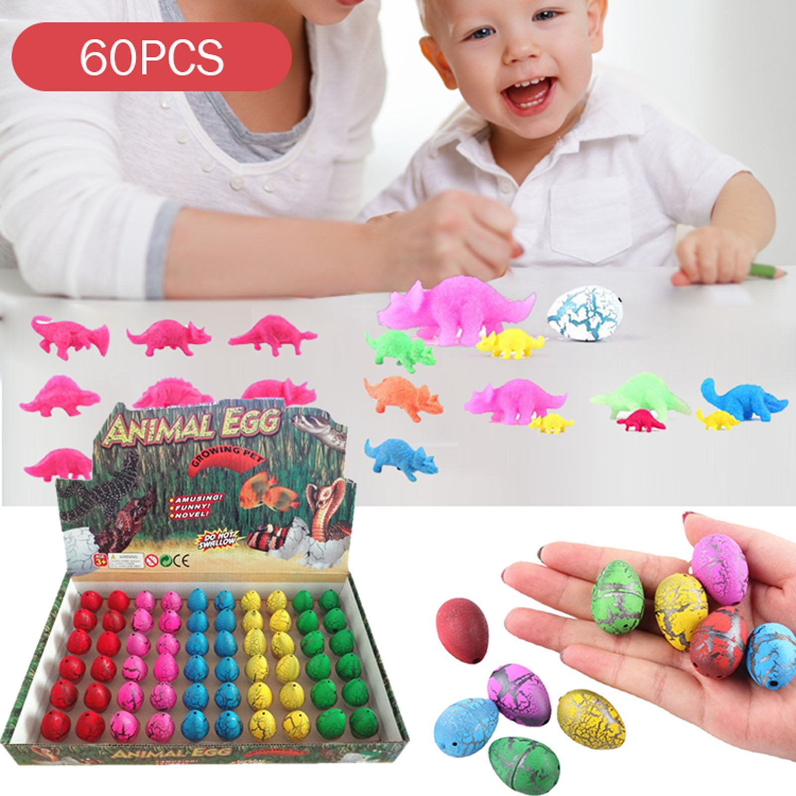 Children's Puzzle Trumpet Color Dinosaur Egg Water Expansion Toy Egg ...