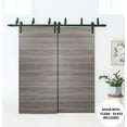 Sliding Closet Barn Bypass Doors | Planum 0010 Ginger Ash | Sturdy Top ...