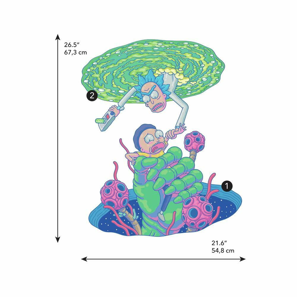 Rick and Morty Portal Peel and Stick Wall Decals Nepal | Ubuy