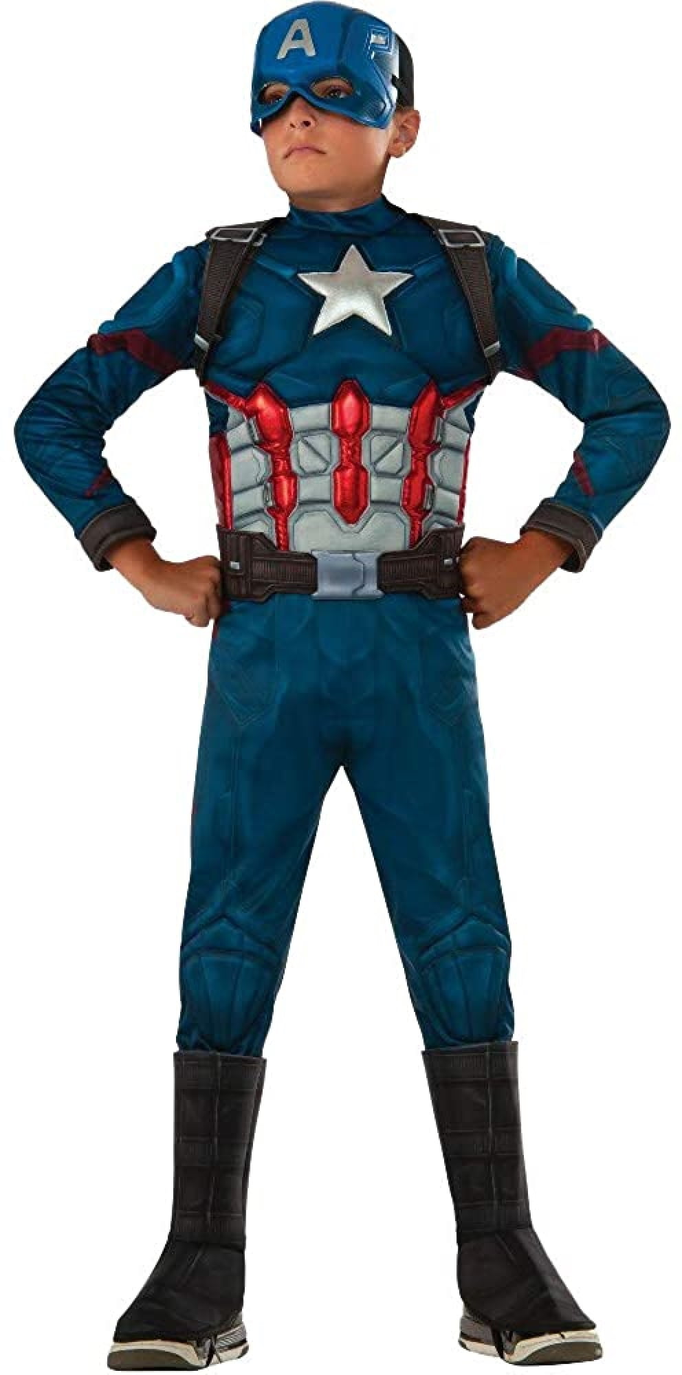 Captain America Boy's Halloween Costume - Small - Walmart.com