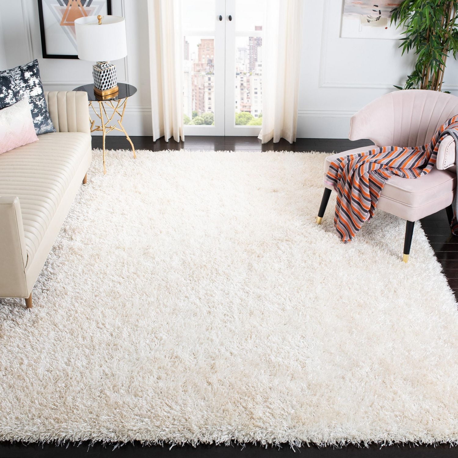 Click here for Safavieh New Orleans Darius Solid Shag Area Rug 7... prices
