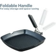 Grill Pan with Folding Handle, Nonstick Grilling Pan for Stove Tops ...