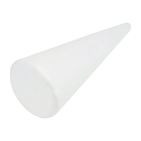 foam cone 30cm White Solid DIY Cone Children Handmade Craft Cone ...