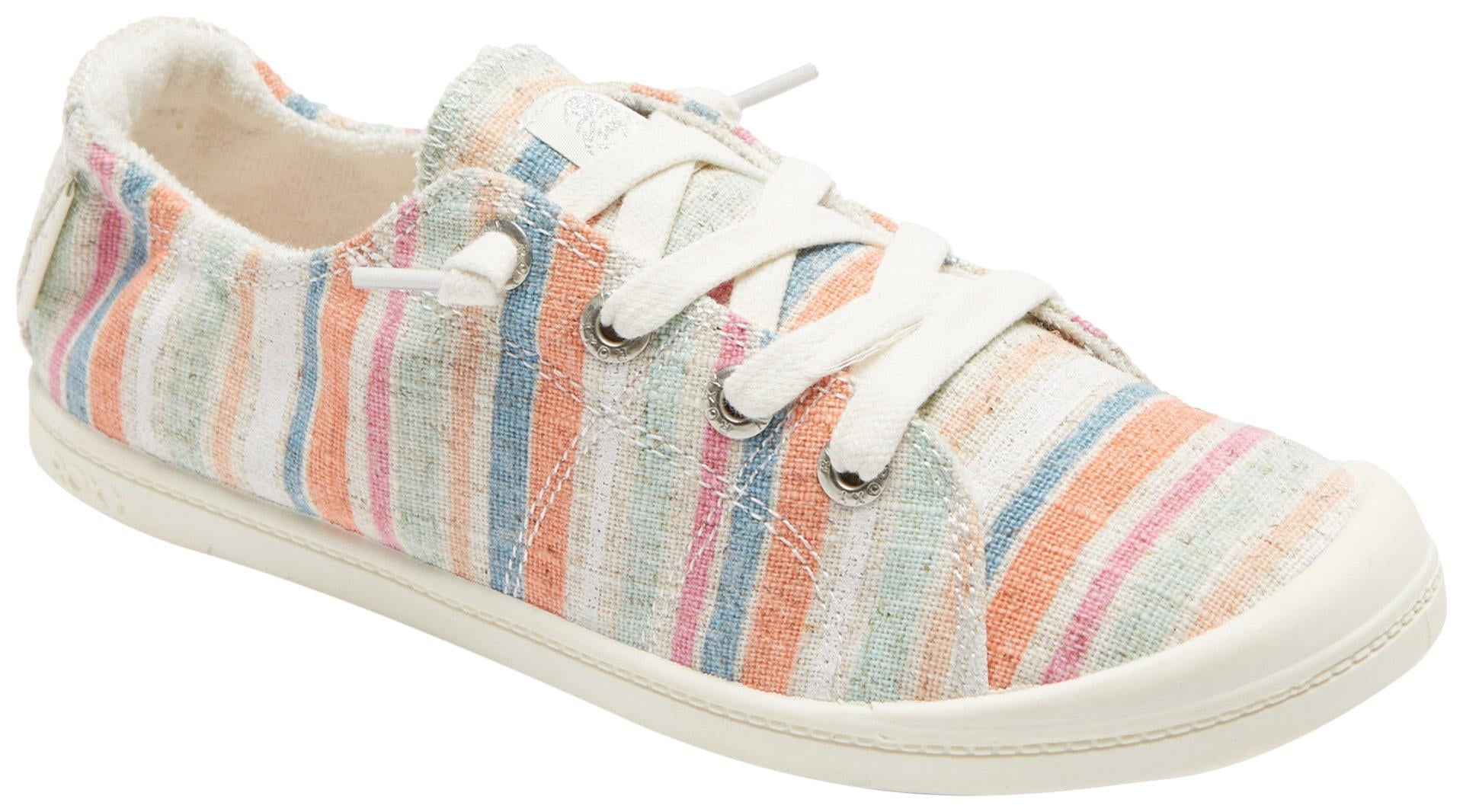 Roxy Women's Bayshore Slip on Sneaker Shoe 9 Blue Ashes/White 221 ...