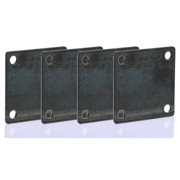 Bobco Metals 5 ”X 5” A36 Hot Rolled Steel Base Plate, 4 Pieces - Gray ...