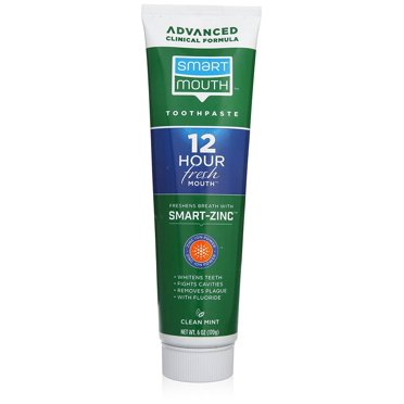 SmartMouth Premium Zinc Ion Toothpaste, Anti-Cavity, Tooth Whitening ...