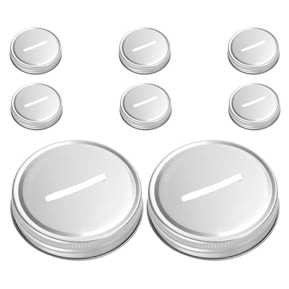 Click here for Etereauty 8pcs Metal Coin Slot Lid For Mason Jars... prices
