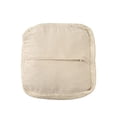 Ox Bay Sage Square Ivory Braided Indoor Pouf Ottoman, 18"H x 18"W ...