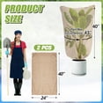 ANPHSIN 2pcs 24 × 40 inches Burlap Plant Covers Freeze Protection Bags ...