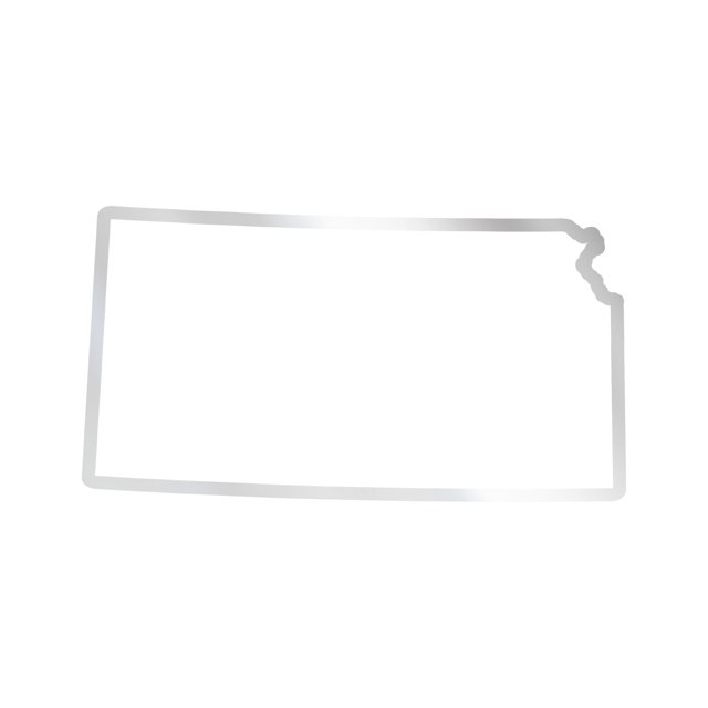 Kansas Outline Sticker Decal Die Cut - Self Adhesive Vinyl ...