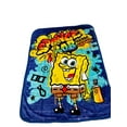 SpongeBob Extra Soft Plush 60"x80" Twin Size Blanket “Graffiti Bob ...