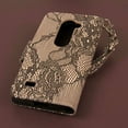 Flex Flip Wallet Case for LG Leon, Black Lace - Walmart.com