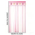 Adorable Lace Door Curtain with Embroidered Accents No Drill Insect ...
