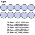 10Pcs 70mm Transparent Plastic Coin Holder Coin Collecting Box Case ...