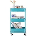 UBesGoo 3-Tier Metal Rolling Beauty Salon Cart, Utility Cart with ...