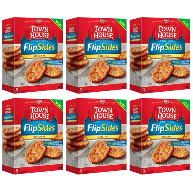 Kellogg's Town House Flipsides Original Cracker, 260g/9.2oz 6-Pack - Walmart.com