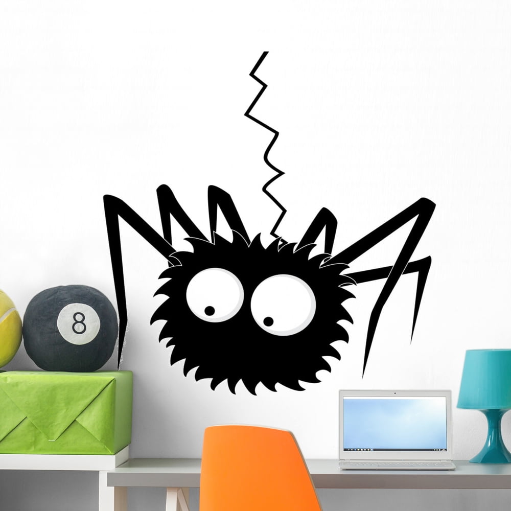 Spider Wall Decal by Wallmonkeys Peel and Stick Graphic (36 in H x 35 ...