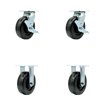 4-Piece Caster Set with Adjustable 6-inch Leveling Jacks for Baker ...