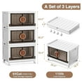 V9 84 Gal Large Stackable Storage Bins With Lids Collapsible Storage