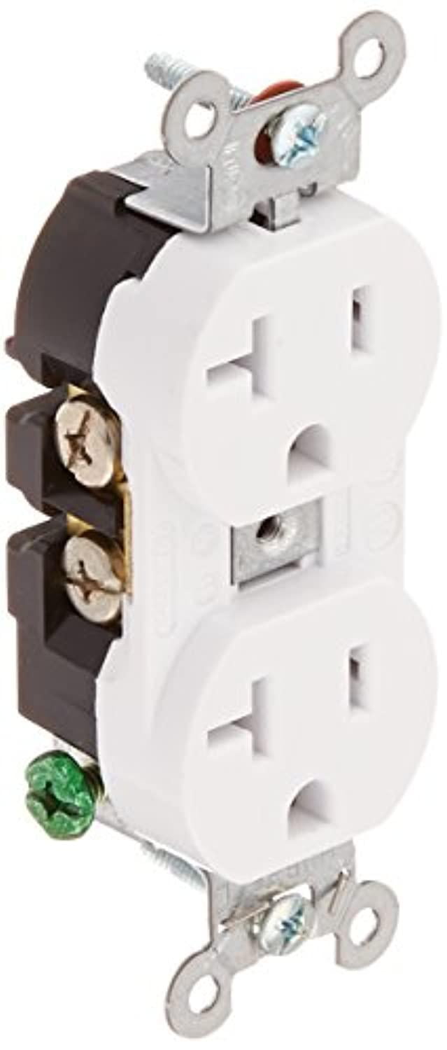hubbell 5352aw receptacle, duplex straight blade, hubbel-pro, 20a, 125v ...