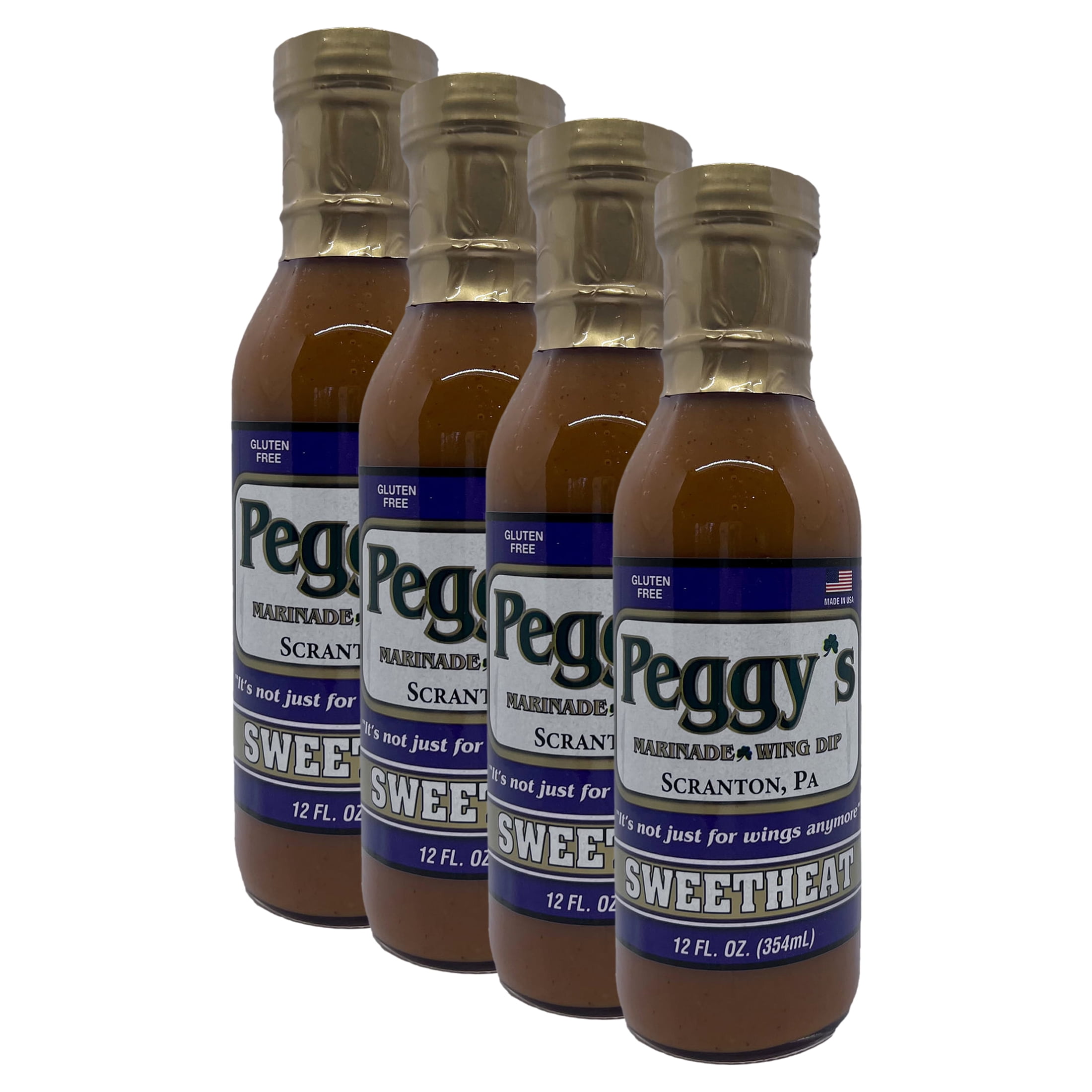 (4 pack) Peggy's Marinade & Dipping Sweet Heat 12 oz bottle - Walmart.com
