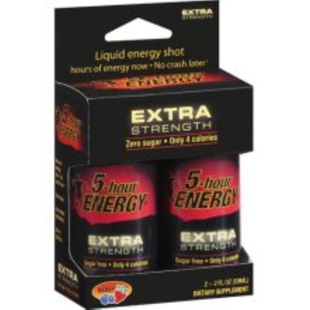 5 Hour Energy Extra Strength Liquid Energy Shot Berry 4 oz (Pack of 2 ...