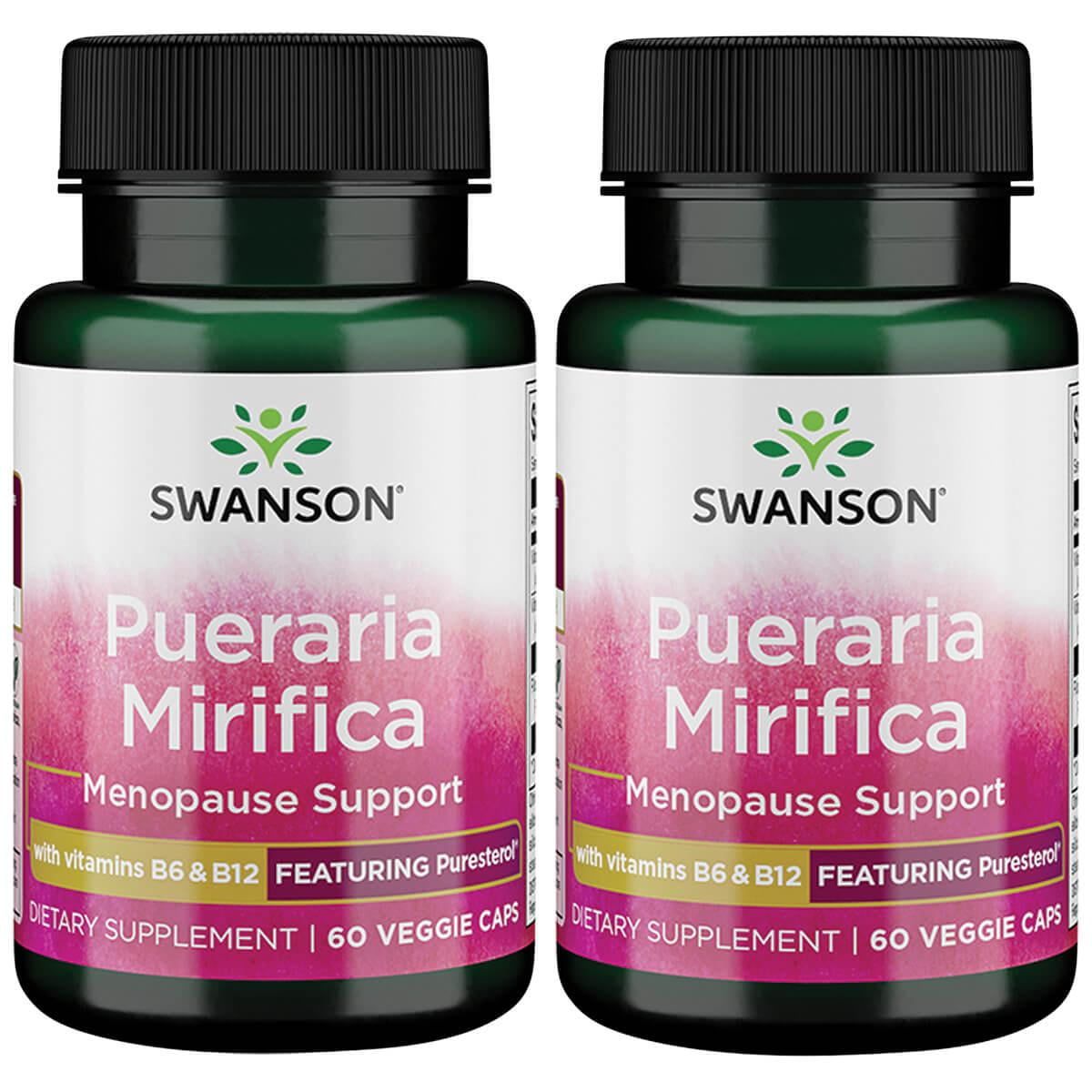 Swanson Pueraria Mirifica with B6 & B12 - Featuring Puresterol 2 Pack ...