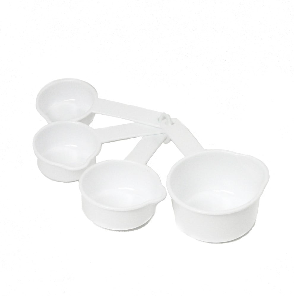 Chef Craft Select Measuring Cup Set, 1/4, 1/3, 1/2 and 1 cup, White ...