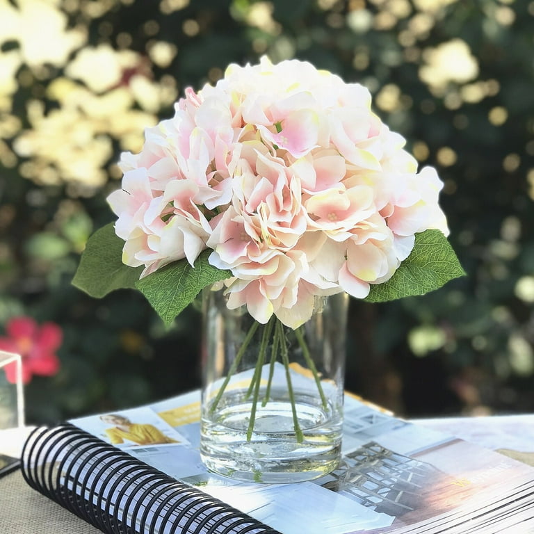 Pink Hydrangea Centerpieces