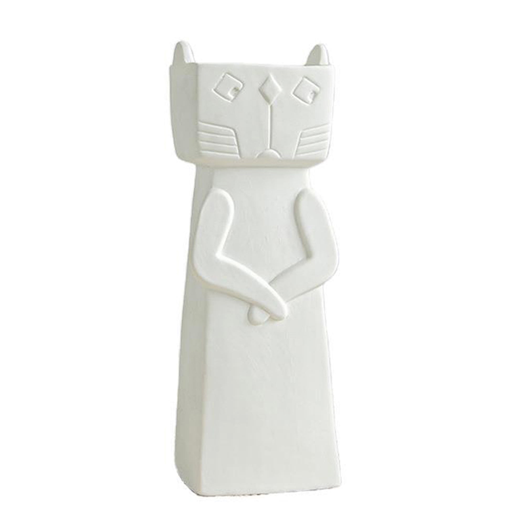 Sprifallbaby Cat Ceramic Vase Cute Funny Abstract Animal Shape ...