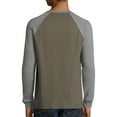 Hanes Mens And Big Mens Beefy Heavyweight Long Sleeve Raglan