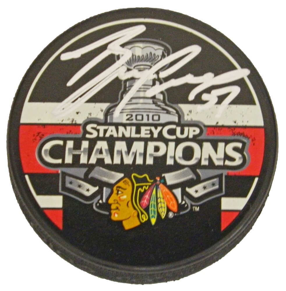 Brian Campbell Signed Blackhawks 2010 Stanley Cup Champs Logo Hockey ...