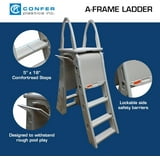 Confer Plastics, Above Ground Pool Ladder, 7200, Safety Roll-Guard ...