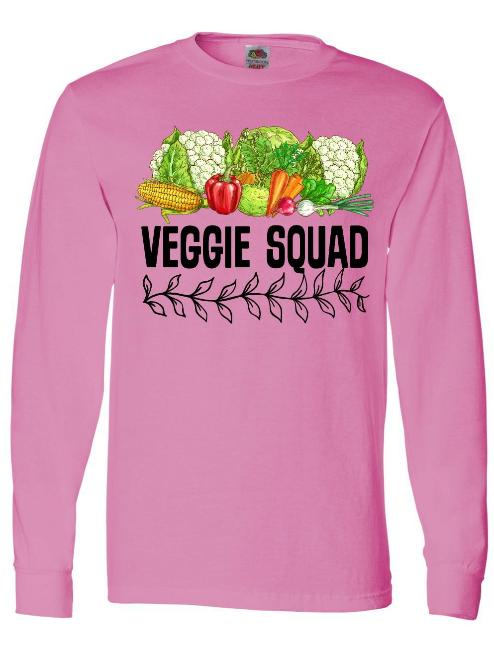Inktastic Veggie Squad Vegan Vegetarian Long Sleeve T-Shirt - Walmart.com