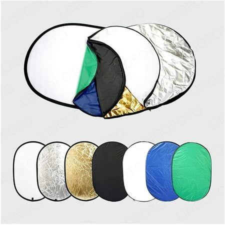 7 in 1 100x150cm Multi Photo Oval Collapsible Light Reflector Portable ...