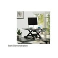 Lorell Adjustable Height Standing Computer Desk Riser, Electric, Black ...