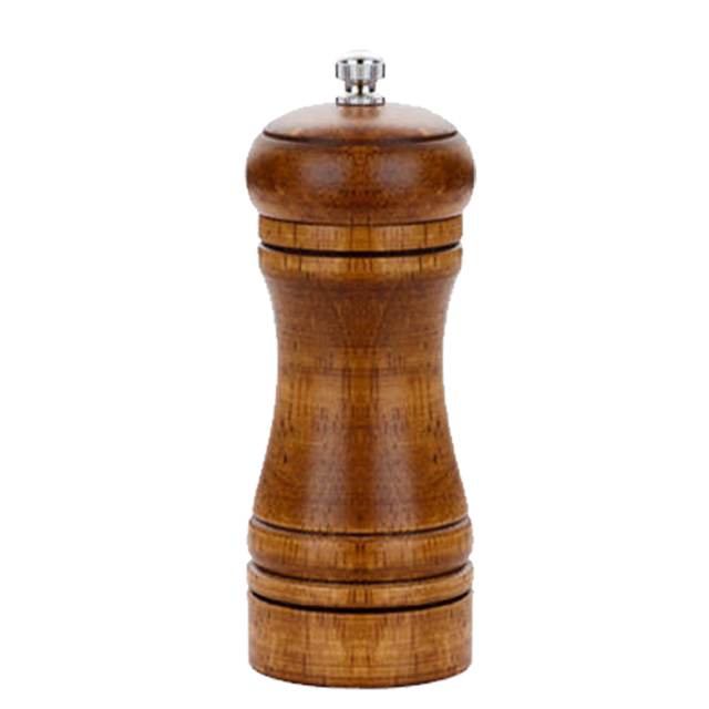 Classic Wooden Pepper Grinder - Herb & Spice Grinder, Comfortable, Easy ...
