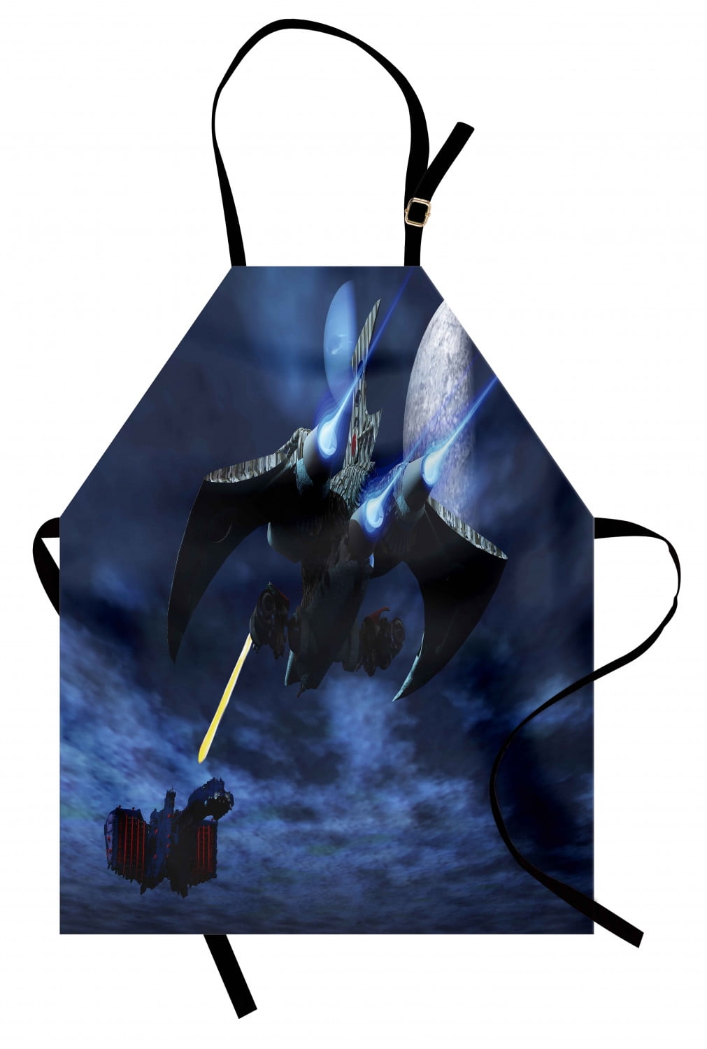 Galaxy Apron Spaceship Blasts a Laser Beam an Enemy Alien Ship Galaxy ...