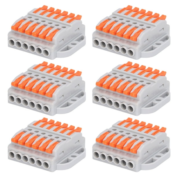 Compact Wire Connectors,6Pcs Compact Wire Connectors Wiring Cable ...
