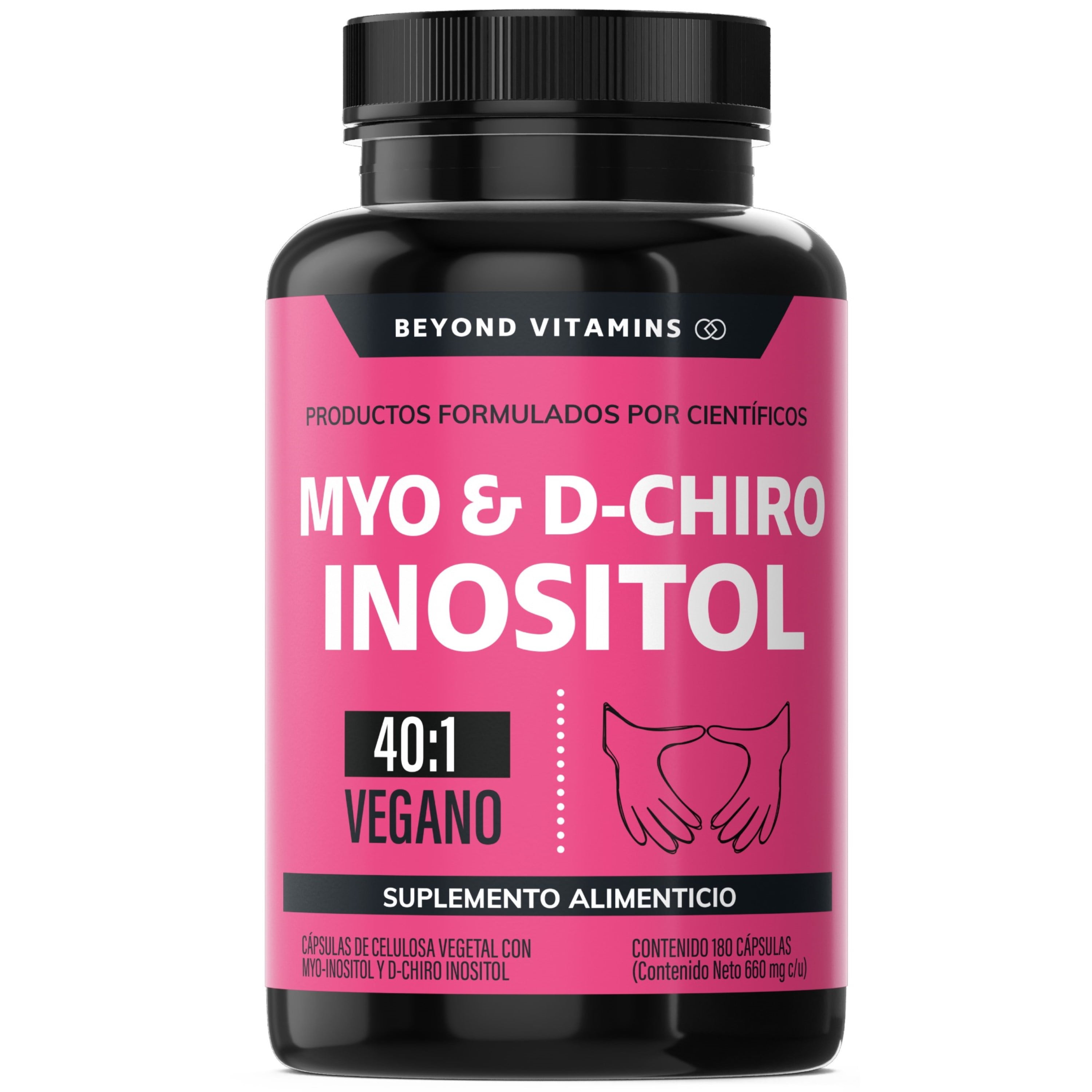 Suplemento Alimenticio Myo y D-Chiro Inositol Puro Beyond Vitamins 180 ...