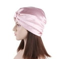 2Pcs Satin Women Night Sleep Hats Sleeping Hats Women Hair Care ...