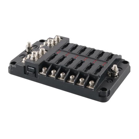 12 Way Fuse Box with Negative Holder 12 Terminals 12 Circuits Fuse Box ...