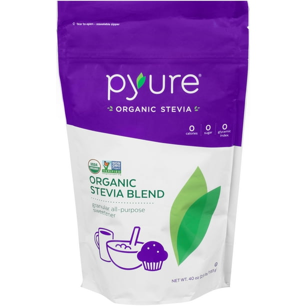 Pyure Organic Stevia Blend Granular All-Purpose Sweetener, Sugar ...