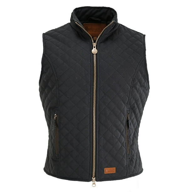 Outback Trading Vest Womens Quilted Zipper Oilskin Princess 2177