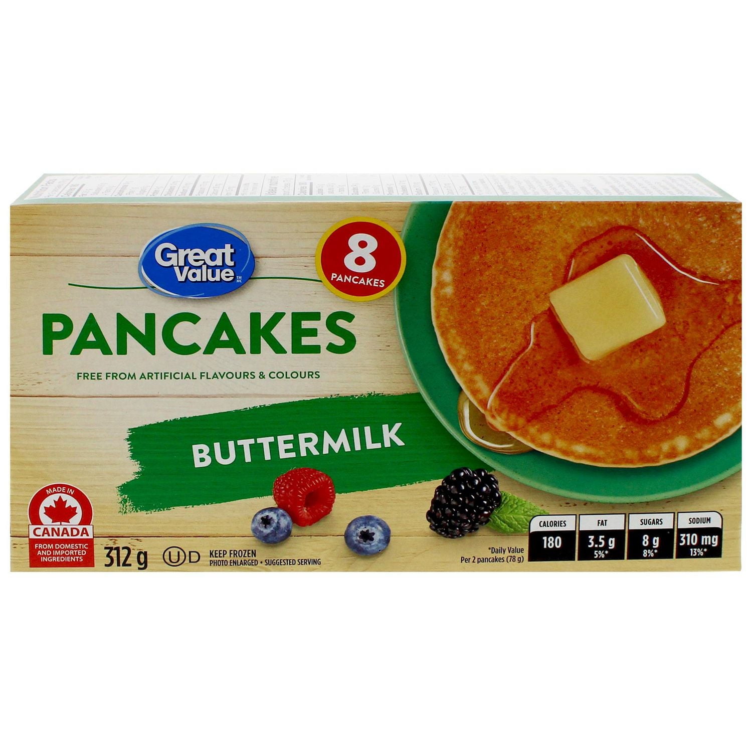 Click here for Great Value Frozen Buttermilk Pancakes prices
