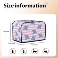 2 Slice Toaster Cover with Pockets - stingray pink stripes cute Water ...