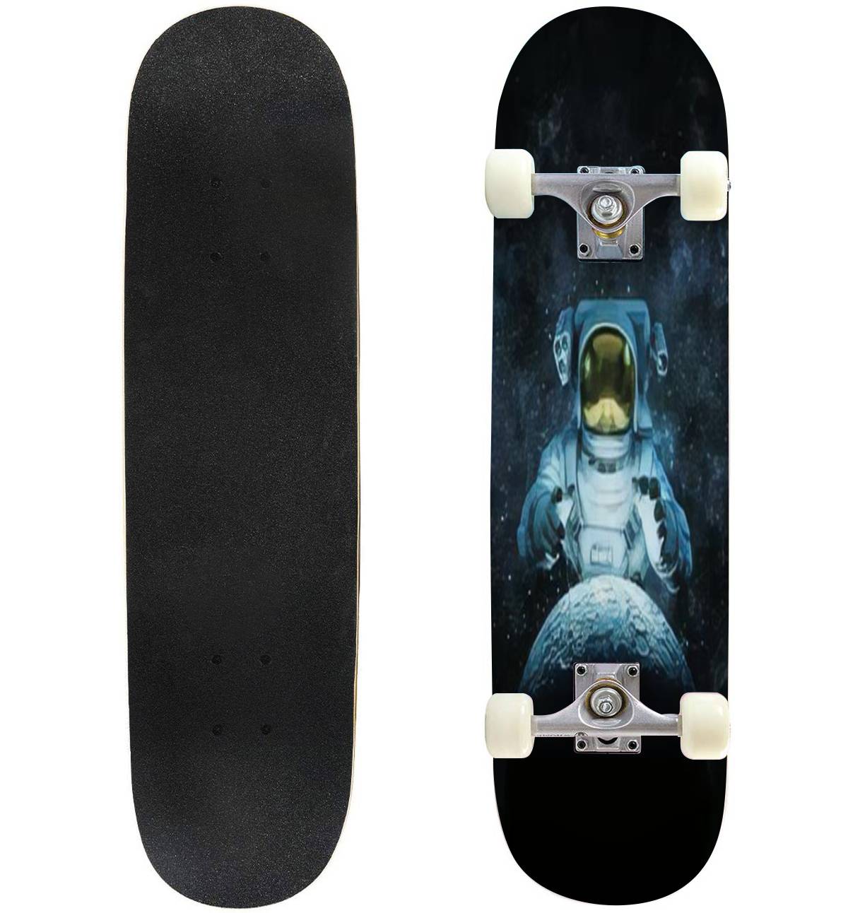 Reach for the moon 3D of astronaut reaching for glowing moon Outdoor ...