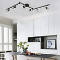 6-Light Adjustable Dimmable Track Lighting Kit,Flexible Foldable Arms ...